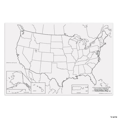 United States Map Coloring Page