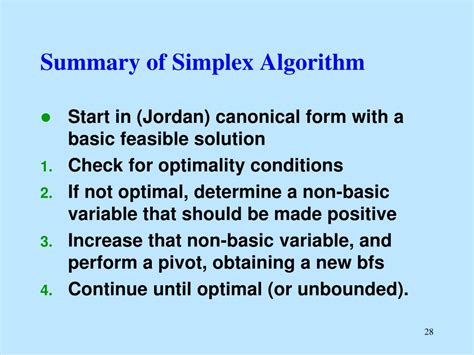 PPT Chapter The Simplex Algorithm PowerPoint Presentation Free Download ID