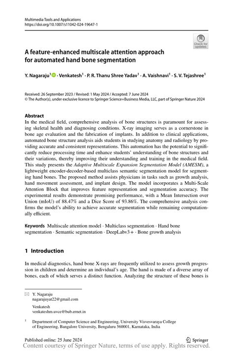 A Feature Enhanced Multiscale Attention Approach For Automated Hand