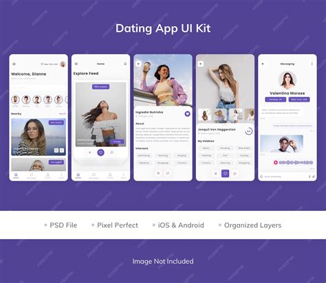 Premium Psd Dating App Ui Kit