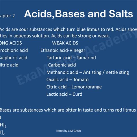 18 Acids Bases And Salts Questions And Answers EcoleBooks