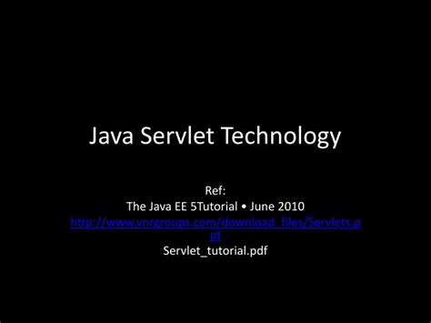 Ppt Java Servlet Technology Powerpoint Presentation Free Download