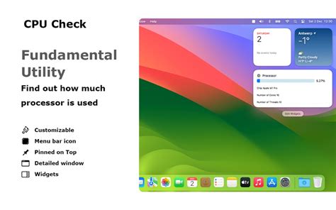 CPU Check Monitor CPU Usage Di Stefan Van Damme MacOS App AppAgg