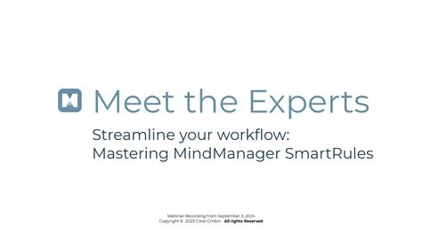 2024 09 03 Mte Mastering Mindmanager Smartrules Emea