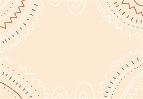 Premium Vector Hand Drawn Boho Background With A Brown And White