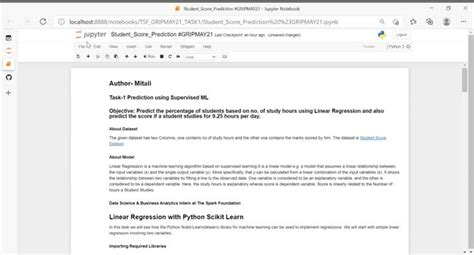 Mitali Arya On Linkedin Datascience Machinelearning Businessanalytics Thesparksfoundation