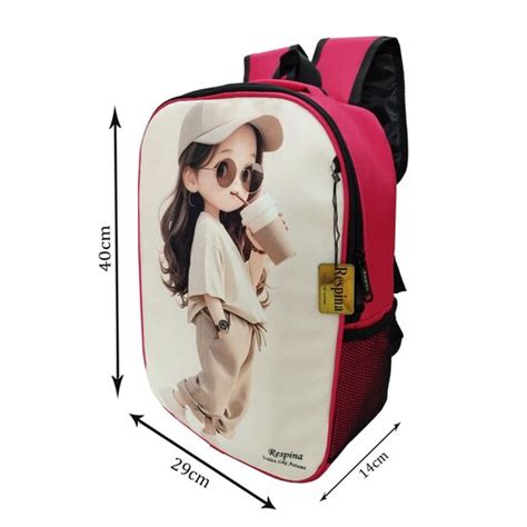 خرید و قیمت کیف مدرسه دخترانه مدل دختر کیوت با جامدادیارسال رایگان از