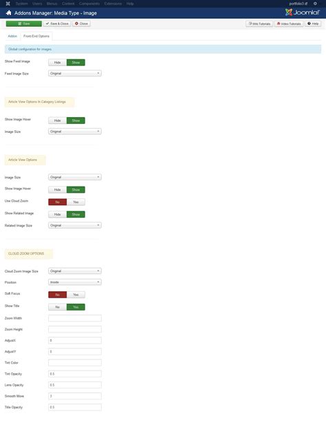 How To Configure Options In Categories
