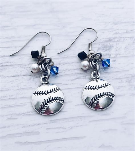 Baseball Charm Earrings Softball Charm Softball Player Mom Coach