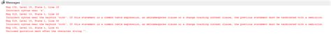 Transact Sql Error Msg 105 “unclosed Quotation Mark After The