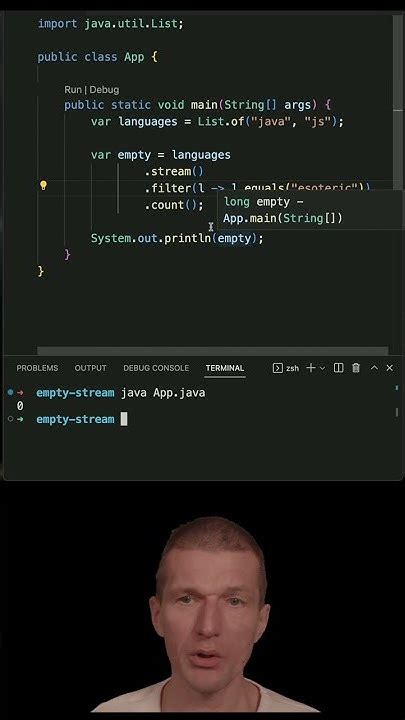 Empty Stream Check With Optional Airhacks Java Shorts Short Youtube