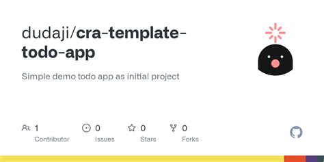 Github Dudajicra Template Todo App Simple Demo Todo App As Initial