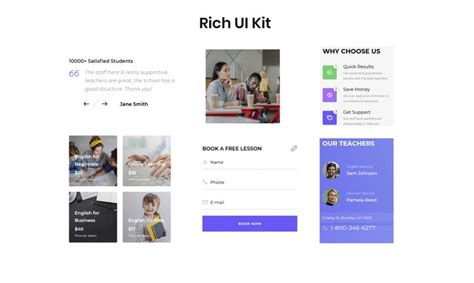Easylang Language School One Page Classic Html Landing Page Template