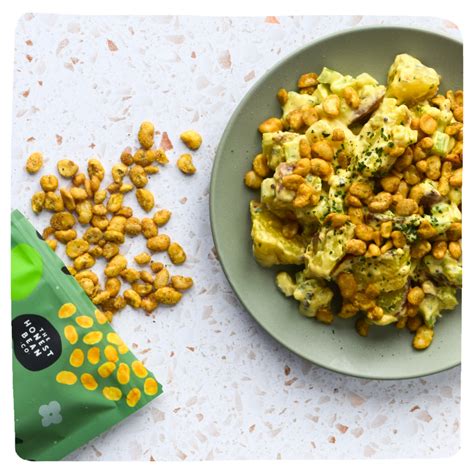 Creamy Potato Salad With Garlic And Herb Roasted Fava Beans The