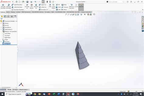 i m having trouble using the circular pattern feature tool i m trying