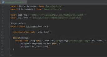 Typescript Angular 2 Service Youtube Api Stack Overflow