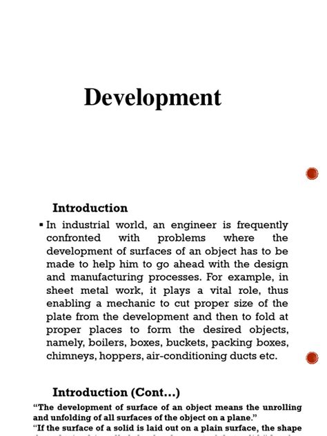 Development Lecture 1 1 Pdf Sheet Metal Elementary Mathematics