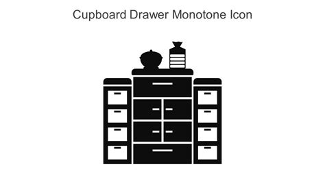 Cupboard Drawer Monotone Icon In Powerpoint Pptx Png And Editable Eps