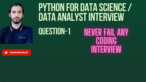 Python For Data Science Interview Python For Data Analytics Interview