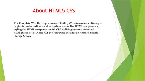Html5 Css3 Online Training Ppt