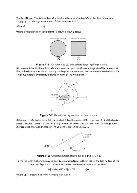 The Small Loop The Field Pattern Of A Small Circular Loop Loop 7 1