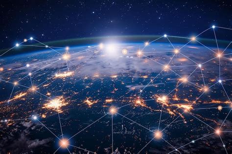 View Of Futuristic High Tech Earth Premium Ai Generated Image