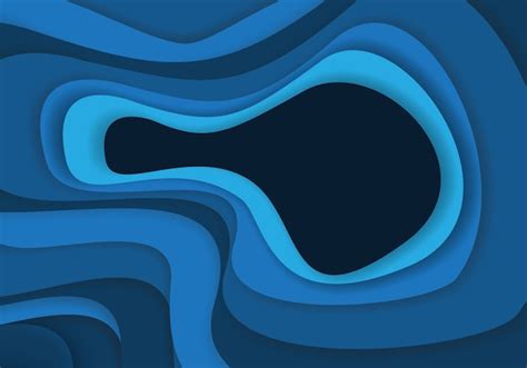 Premium Vector Abstract Blue Tone Curve Overlap Background