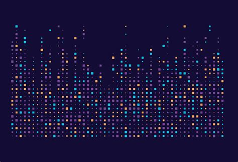 픽셀 모자이크 픽셀 감소 그림입니다 떨어지는 픽셀 추상적 배경입니다 가리기에 대한 스톡 벡터 아트 및 기타 이미지 가리기 개념 그라데이션 Istock