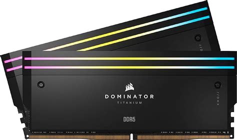 Corsair Dominator Titanium Rgb Ddr5 Ram 96gb 2x48gb Ddr5 6600mhz Cl32 Intel Xmp Icue