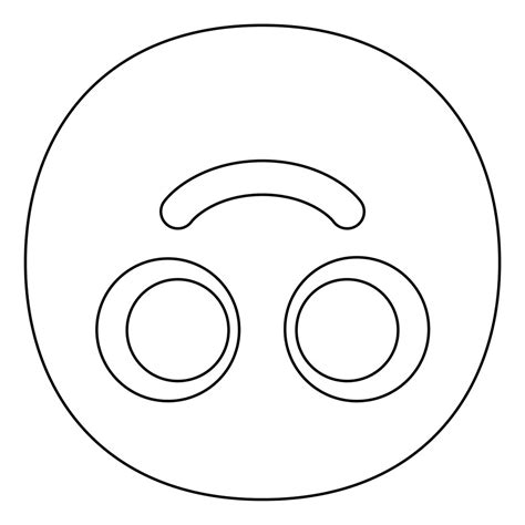 Раскраска Перевёрнутый смайлик распечатать раскраски для детей