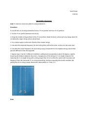 Lab Report Resonance Docx Sean Power Lab Activity Resonance Goal To Observe