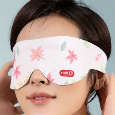 전기 난방 눈 보호 장치 눈의 피로를 덜어주는 마사지 장치 쉐이딩 수면 핫 압축 아이 마스크 스타일 자기 입 붉은 잎