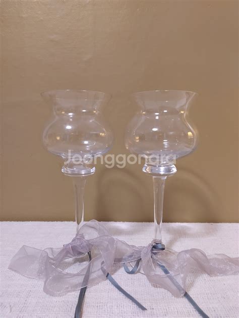 빈티지 리본촛대 2개가격 인테리어소품 중고나라