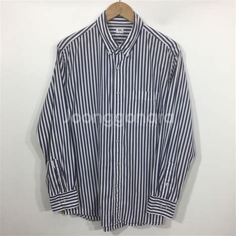 남자 105 유니클로 스트라이프 패턴 셔츠남방 셔츠남방 중고나라