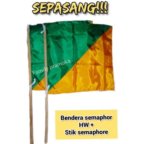 Jual Bendera Semaphore Hw Stik Semaphore Sepasang Indonesia Shopee Indonesia