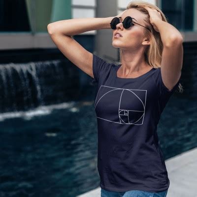 Fibonacci Spiral T Shirt RedMolotov