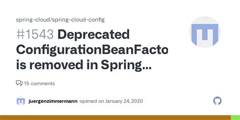 Deprecated Configurationbeanfactorymetadata Is Removed In Spring Boot 230m1 · Issue 1543