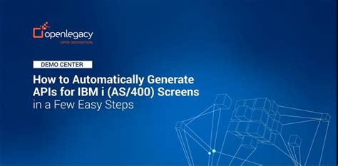 Video How To Automatically Generate Apis For Ibm I As400 Screens In A Few Easy Steps