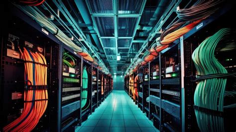 Server Cabling Structured Stock Illustration Illustration Of Intricate 328730542