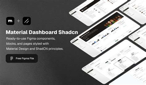 Introducing Material Dashboard Shadcn A Free Modern Admin Dashboard