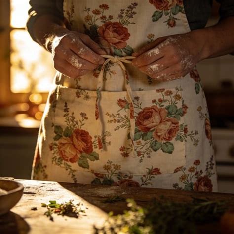 Free Floral Kitchen Moments Image Apron Floral Botanical Download