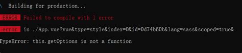 Typeerror Thisgetoptions Is Not A Functiontypeerror Thisgetoptions