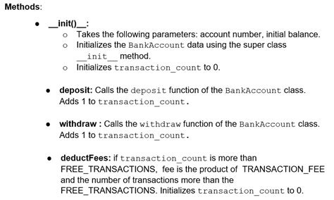 Solved 1 Create A Class Bankaccount With The Following