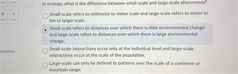 Solved In Ecology What Is The Difference Between