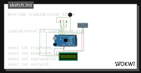 czujnik odległosci Copy Wokwi ESP32 STM32 Arduino Simulator