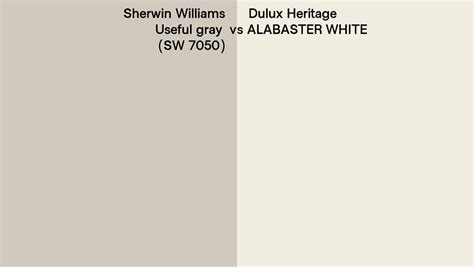 Sherwin Williams Useful Gray Sw 7050 Vs Dulux Heritage Alabaster