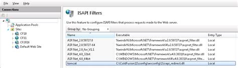 Removing Corrupt Connector Dependencies From Iis Coldfusion