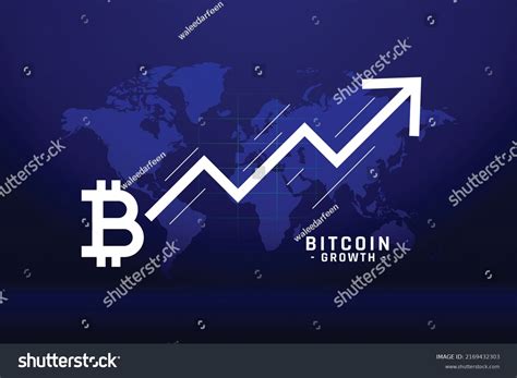 Global Bitcoin Growth Chart Concept Background Stock Vector Royalty Free Shutterstock