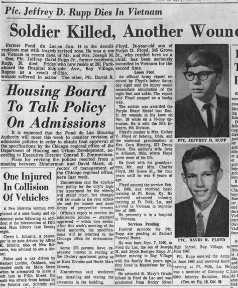 Pfc Jeffrey David Rupp 1948 1969 Find A Grave Memorial