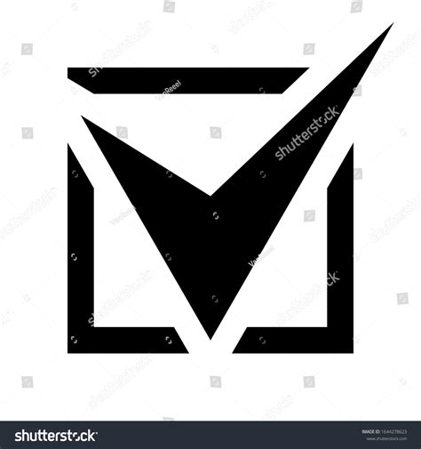 Black Checkbox Icon Tick Symbol Square Stock Vector Royalty Free Shutterstock